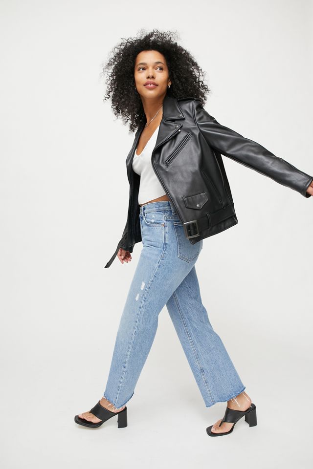 Schott Oversized Moto Jacket | Urban Outfitters