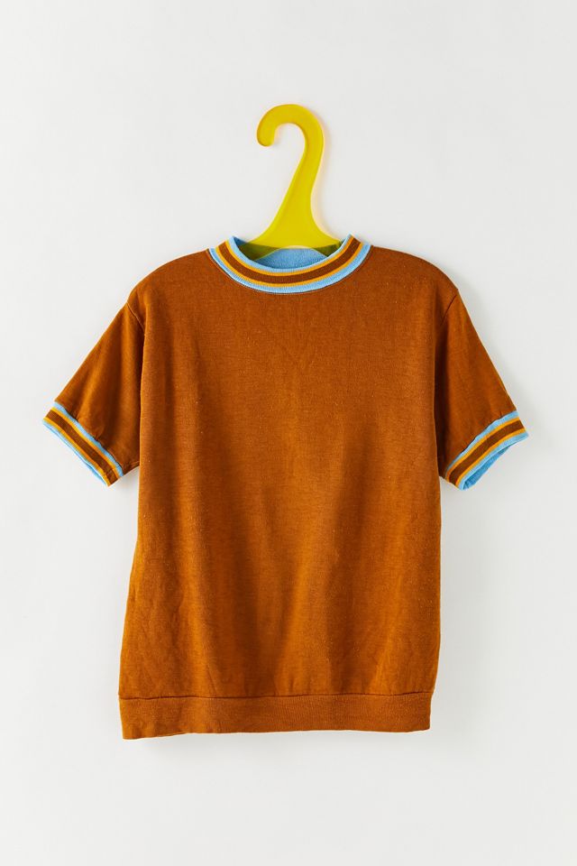 Vintage Brown Ringer Top | Urban Outfitters