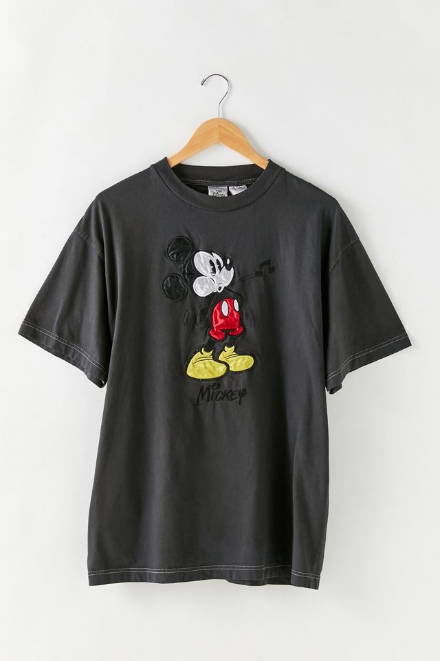 Vintage Embroidered Mickey Mouse Tee | Urban Outfitters Canada