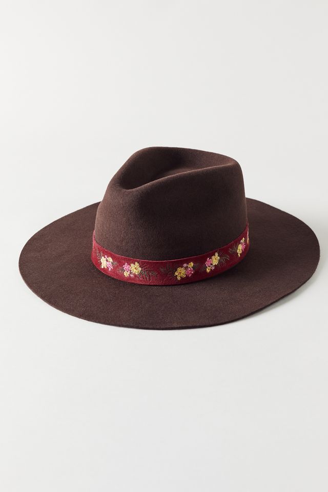 Frida Flat Brim Felt Fedora | Urban Outfitters