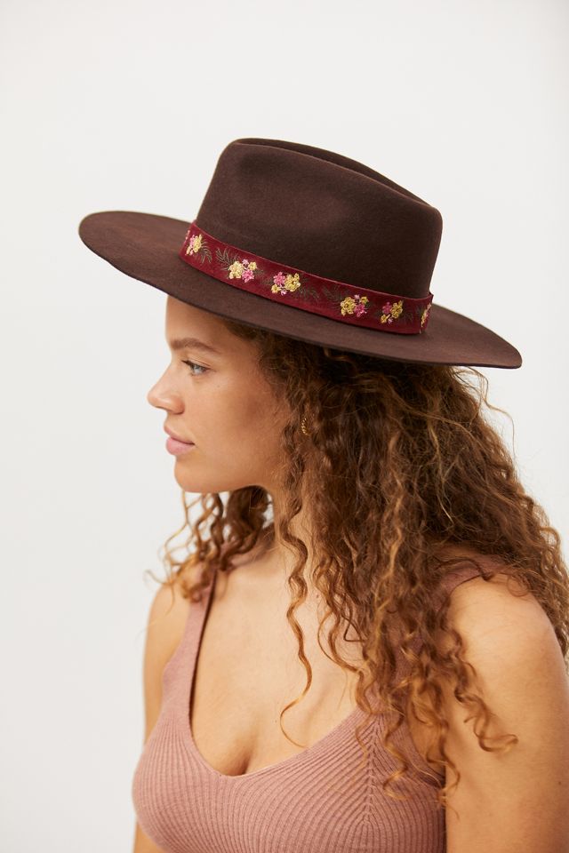 Frida Flat Brim Felt Fedora | Urban Outfitters