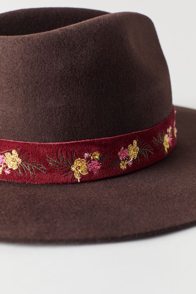 Frida Flat Brim Felt Fedora | Urban Outfitters