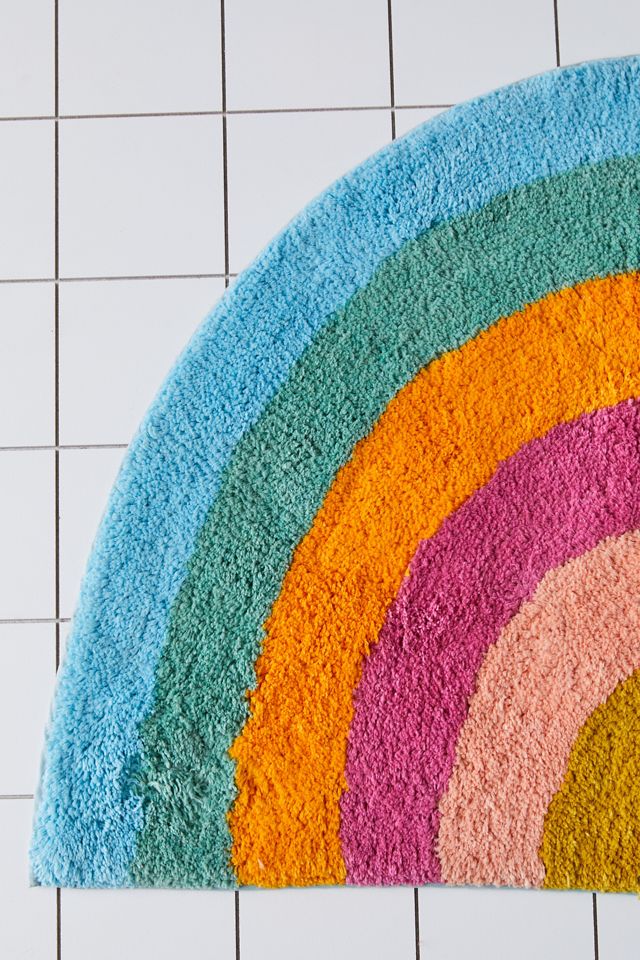 Kip&Co Rainbow Bath Mat | Urban Outfitters