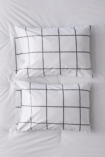 Distressed Check Pillowcase Set | Urban Outfitters