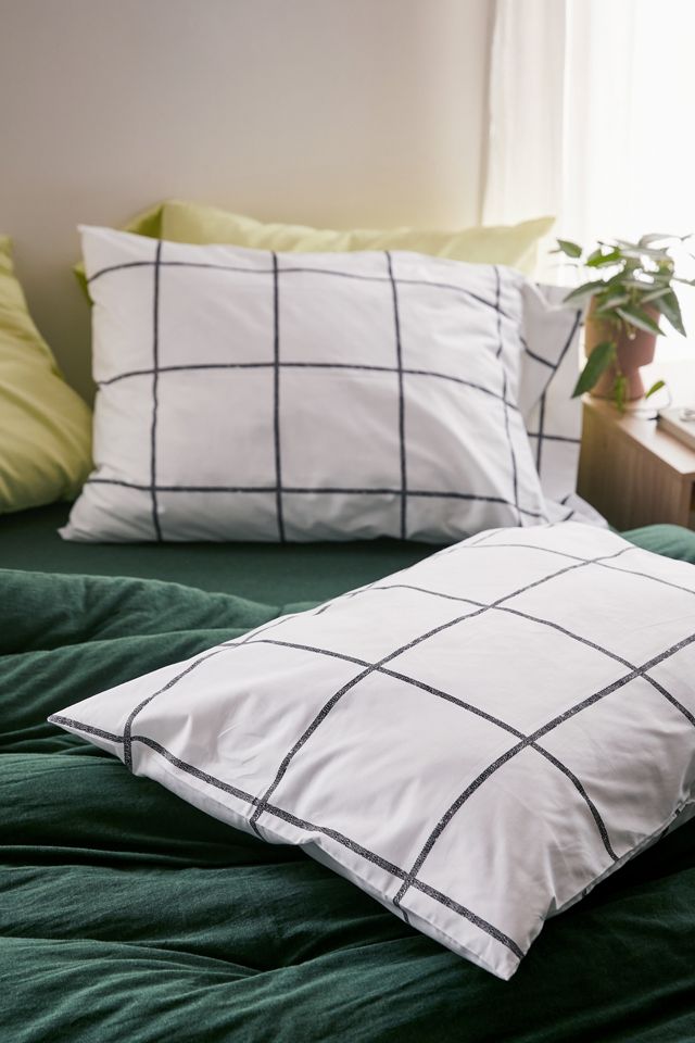 Distressed Check Pillowcase Set | Urban Outfitters