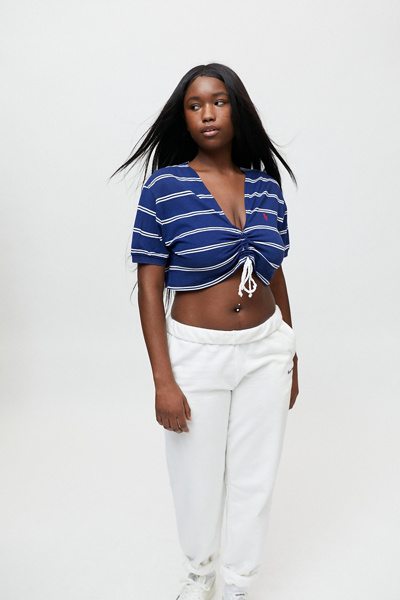 Urban Renewal Recycled Stripe Keyhole Tie Top | Urban Outfitters