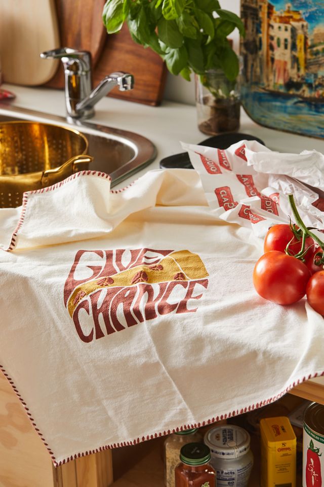 Give Pizza Chance Tea Towel | Urban Outfitters