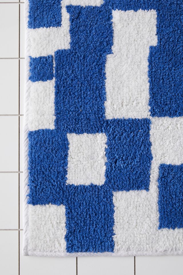 Louis Checkerboard Bath Mat | Urban Outfitters