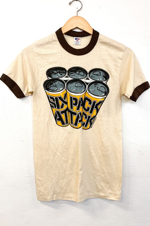 Vintage Six Pack Attack Tee Shirt | Urban Outfitters