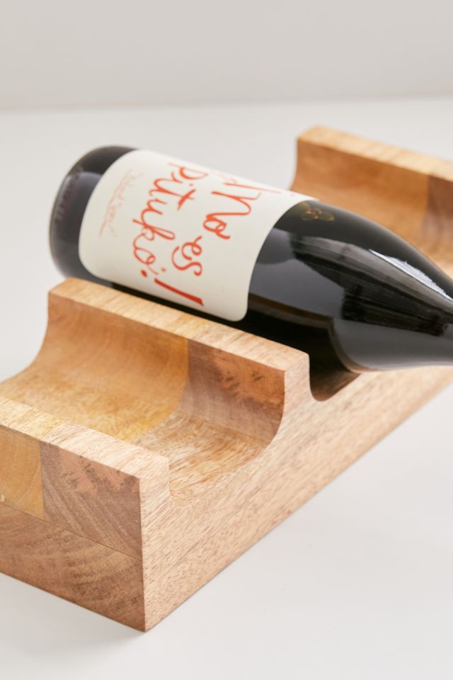 Boho Mango Wood Wine Rack | Urban Outfitters