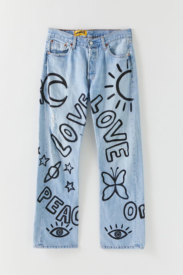 Urban Renewal Vintage X Hansel Clothing Hand Painted Jean | Urban ...