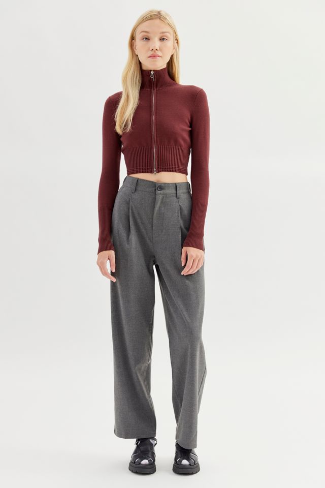 UO Helena Menswear High Rise Trouser Pant | Urban Outfitters Canada