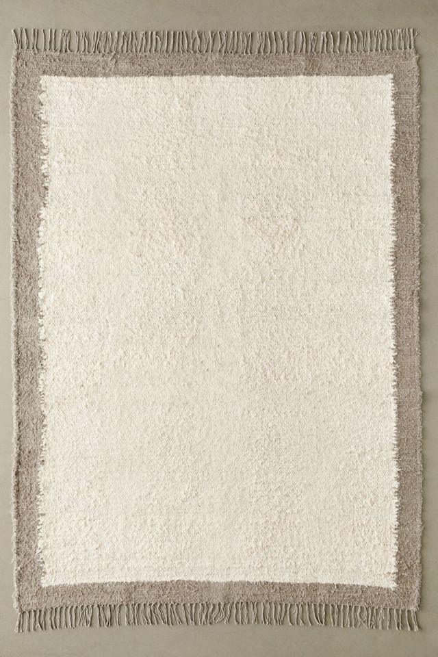 Border Woven Shag Rag Rug | Urban Outfitters