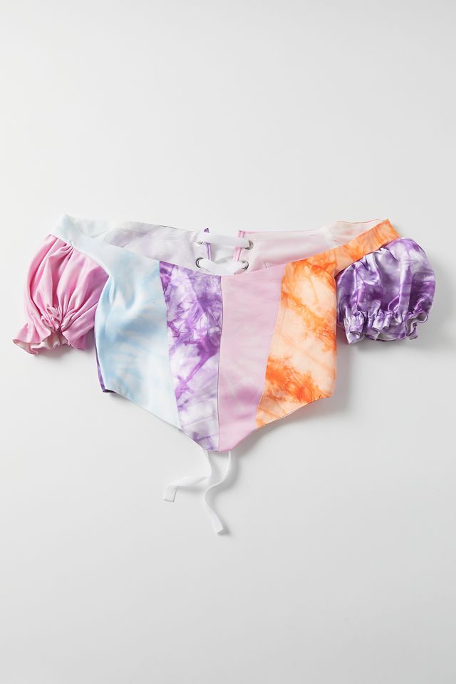 Haut corset Patchwork For Good Luck | Urban Outfitters Canada