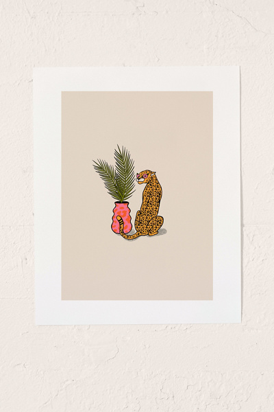 Jaclyn Caris Cheetah Plant Art Print | Urban Outfitters Canada