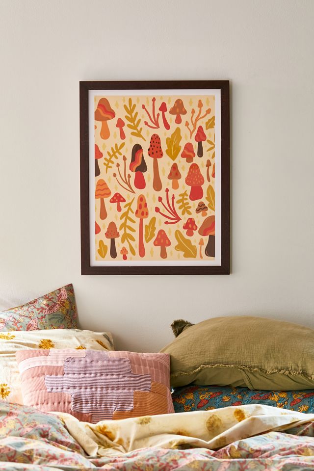 Doodle By Meg Spring Mushroom Art Print | Urban Outfitters Canada