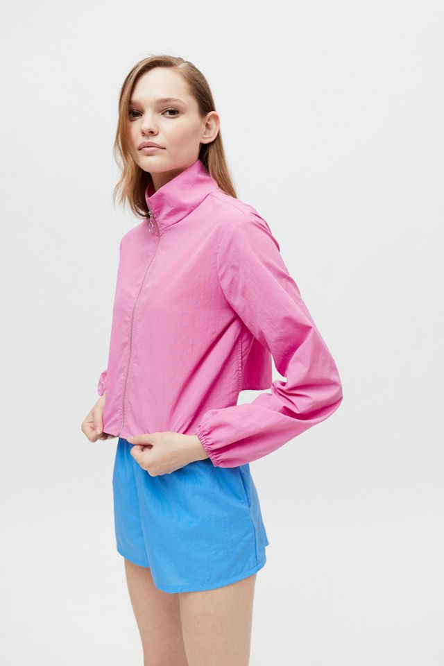 Urban Renewal Remnants Nylon Zip-Front Shirt | Urban Outfitters Canada