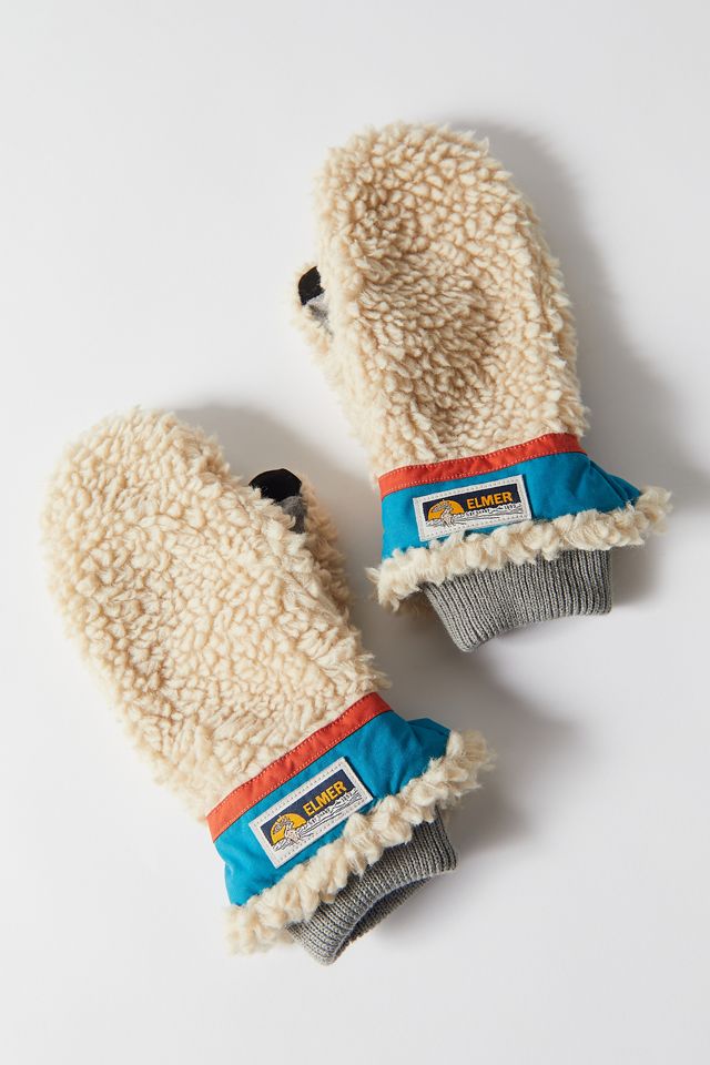Elmer By Swany Wool Pile Flip Mitten | Urban Outfitters
