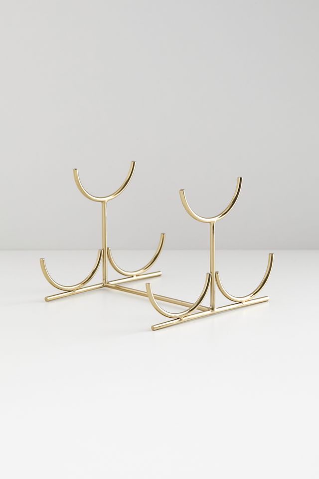 Stainless Steel 3-Bottle Wine Rack | Urban Outfitters