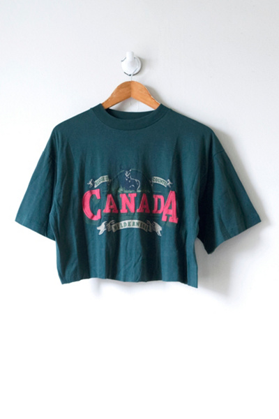 Vintage 90s Canada Cropped T-Shirt | Urban Outfitters
