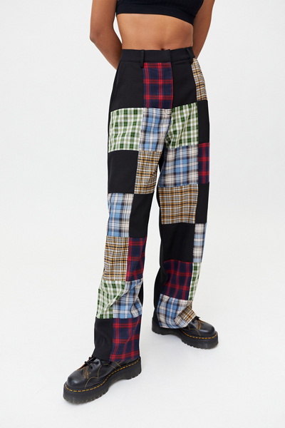 The Ragged Priest Plaid Patchwork Pant | Urban Outfitters