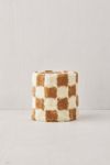 Checkerboard Tufted Planter Cover | Urban Outfitters