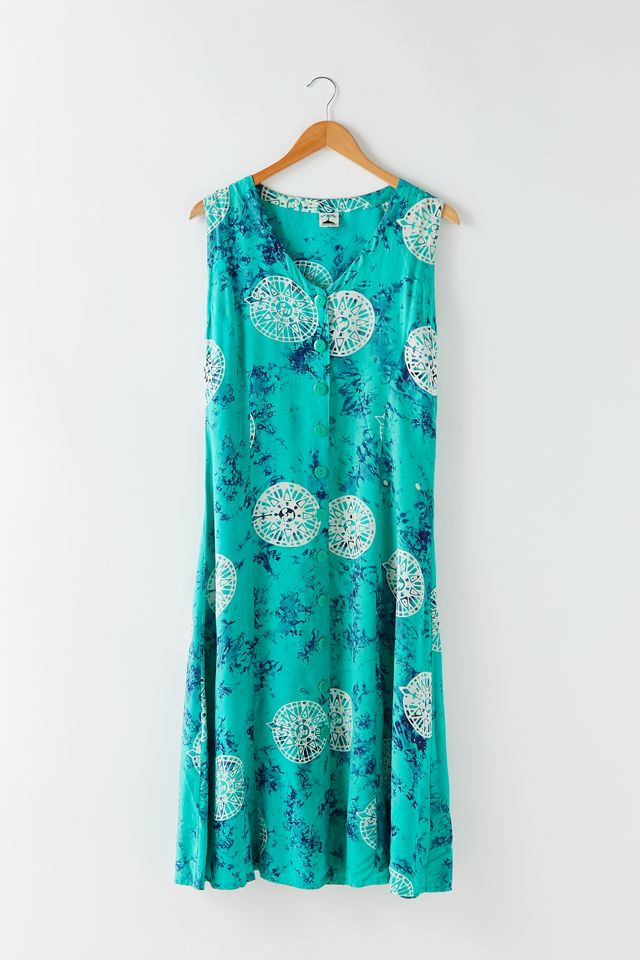 Vintage Button-Front Dress | Urban Outfitters