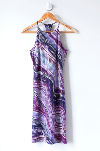 Vintage 90s Purple Metallic Dress | Urban Outfitters