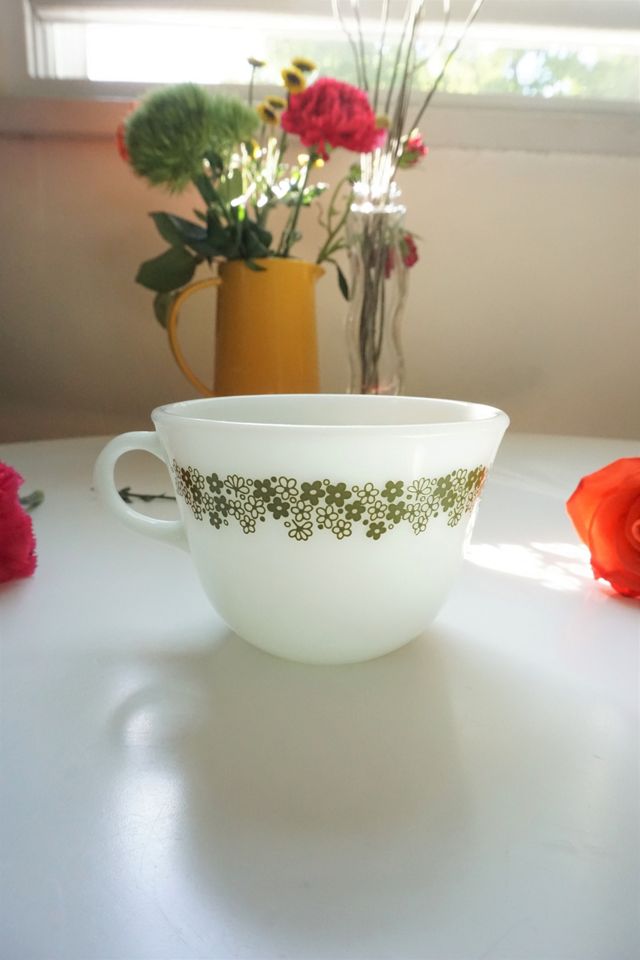 Vintage Pyrex Spring Blossom Tea Cup | Urban Outfitters