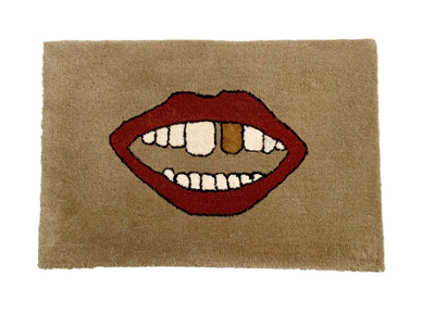 Relic Home x Salt Ceramics Red Gold Tooth Rug | Urban Outfitters