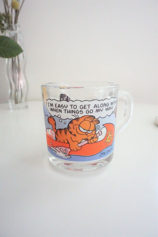 Vintage Glass Garfield Mug | Urban Outfitters