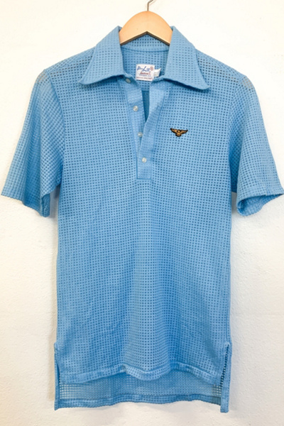 Deadstock Stan Smith Mesh Polo | Blue | Urban Outfitters