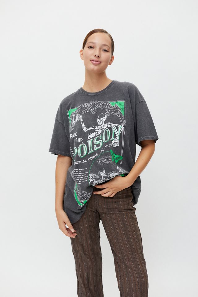Poison Skeleton T-Shirt Dress | Urban Outfitters