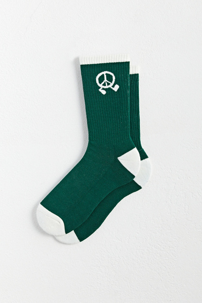 Walking Peace Sign Crew Sock | Urban Outfitters