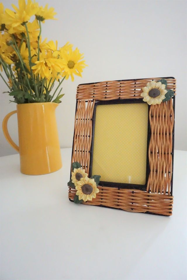 Vintage Wicker Picture Frame | Urban Outfitters