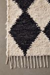 Diamond Woven Shag Rag Rug | Urban Outfitters