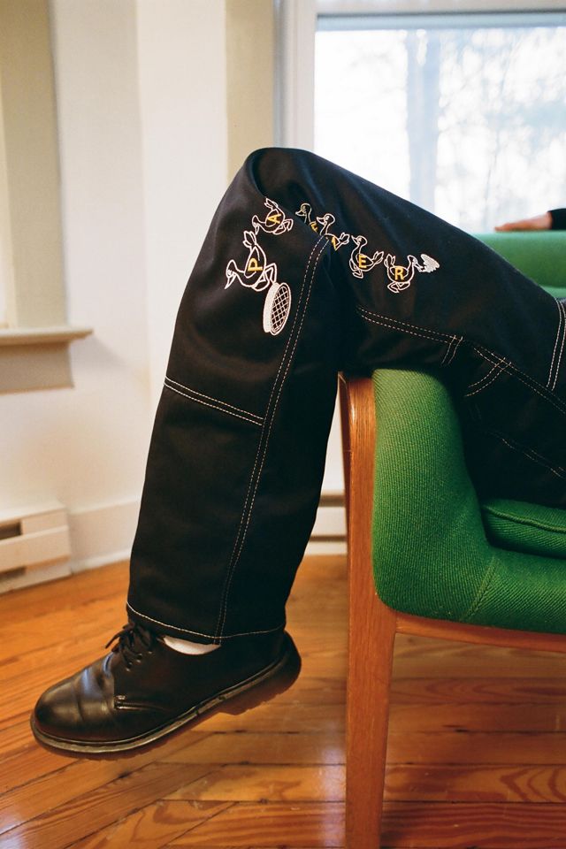 Pas De Mer Embroidered Double Knee Work Pant | Urban Outfitters