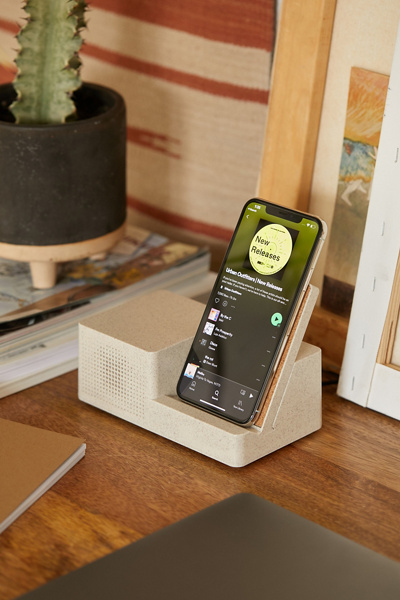 SOAR Eco-Friendly Wheat Fiber Wireless Bluetooth Speaker Charging Stand ...