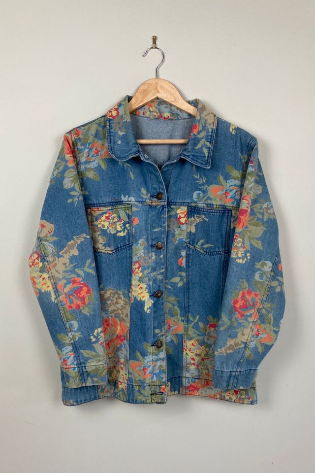 Vintage Floral Denim Jacket | Urban Outfitters