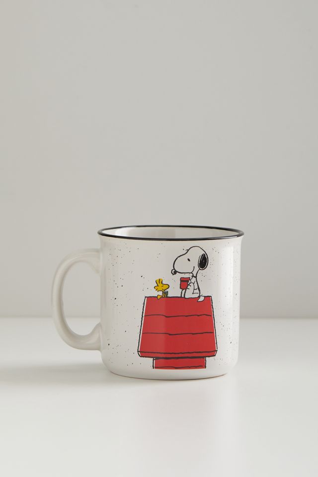 Peanuts Snoopy & Woodstock Ceramic Camper Mug | Urban Outfitters Canada
