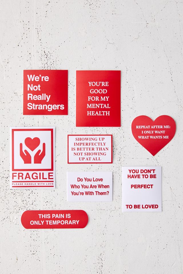 We’re Not Really Strangers Sticker Set | Urban Outfitters
