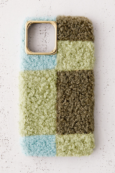 Colorblock Sherpa iPhone Case | Urban Outfitters