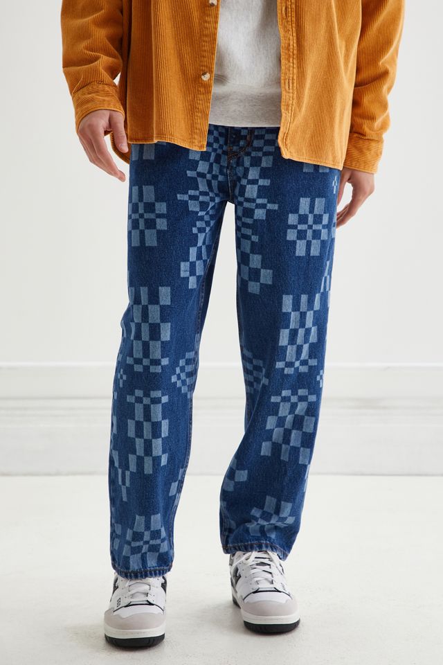 BDG Bow Fit Jean – Checkerboard Print | Urban Outfitters