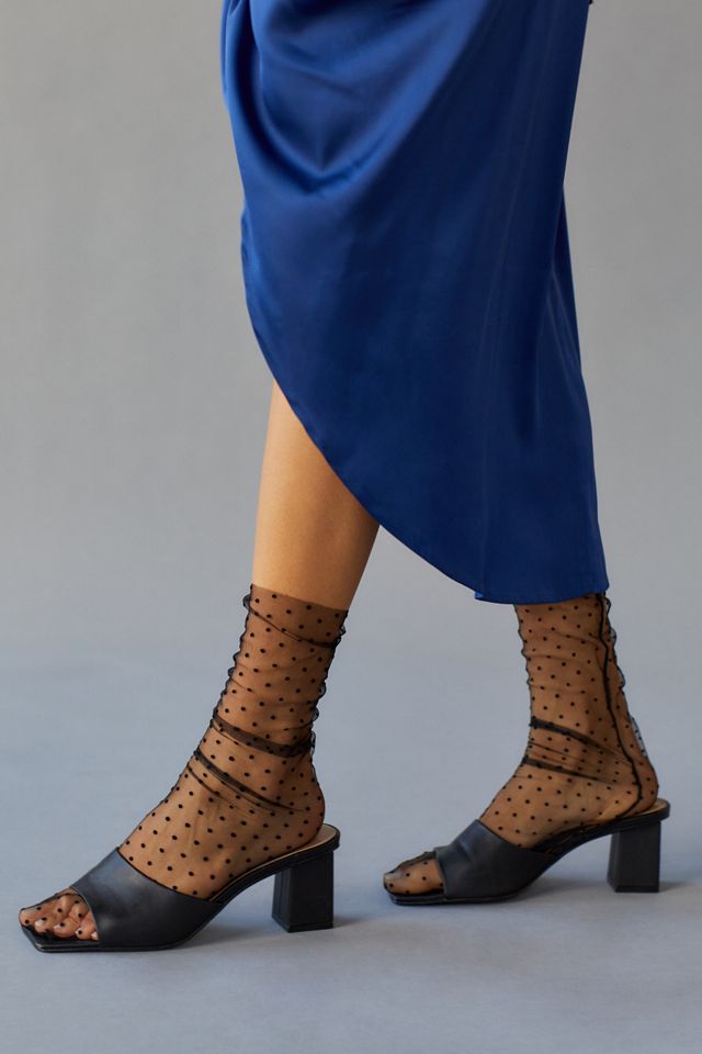 Swiss Dot Mesh Sock | Urban Outfitters