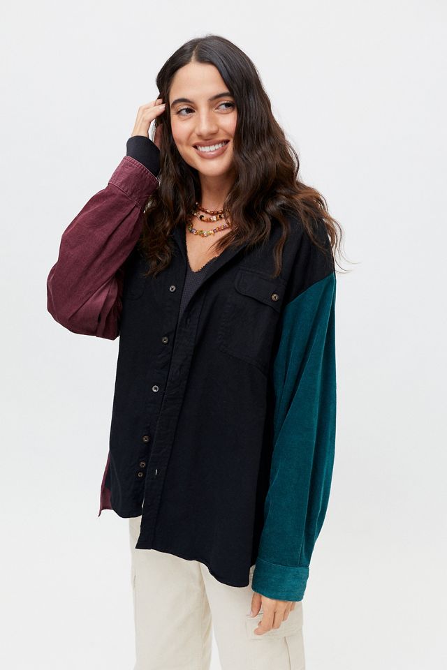 Urban Renewal Recycled Oversized Spliced Corduroy Shirt | Urban ... Urban Renewal Recycled Oversized Spliced Corduroy Shirt | Urban ...