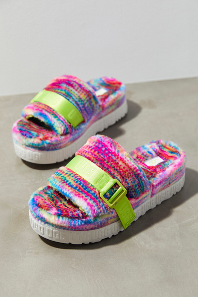 UGG Fluffita Pixelate Flatform Slipper | Urban Outfitters