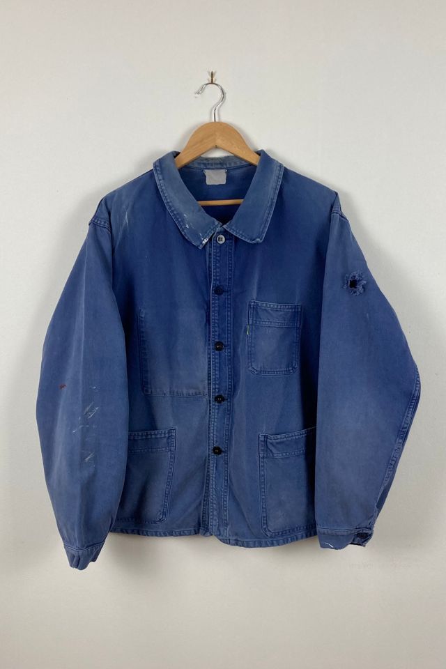 Vintage Distressed Denim Chore Jacket | Urban Outfitters