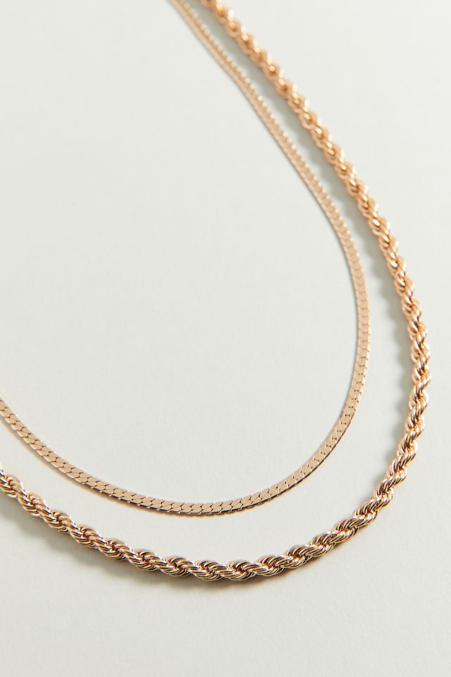 Rope Chain Layer Necklace Urban Outfitters