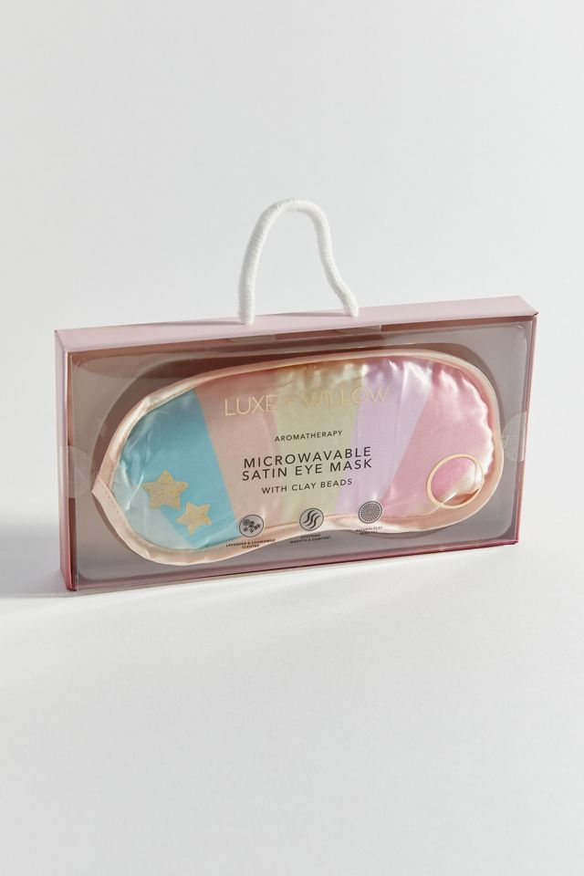 Luxe + Willow Aromatherapy Microwavable Satin Eye Mask | Urban Outfitters