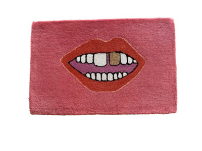 Relic Home x Salt Ceramics Coral Gold Tooth Rug | Urban Outfitters